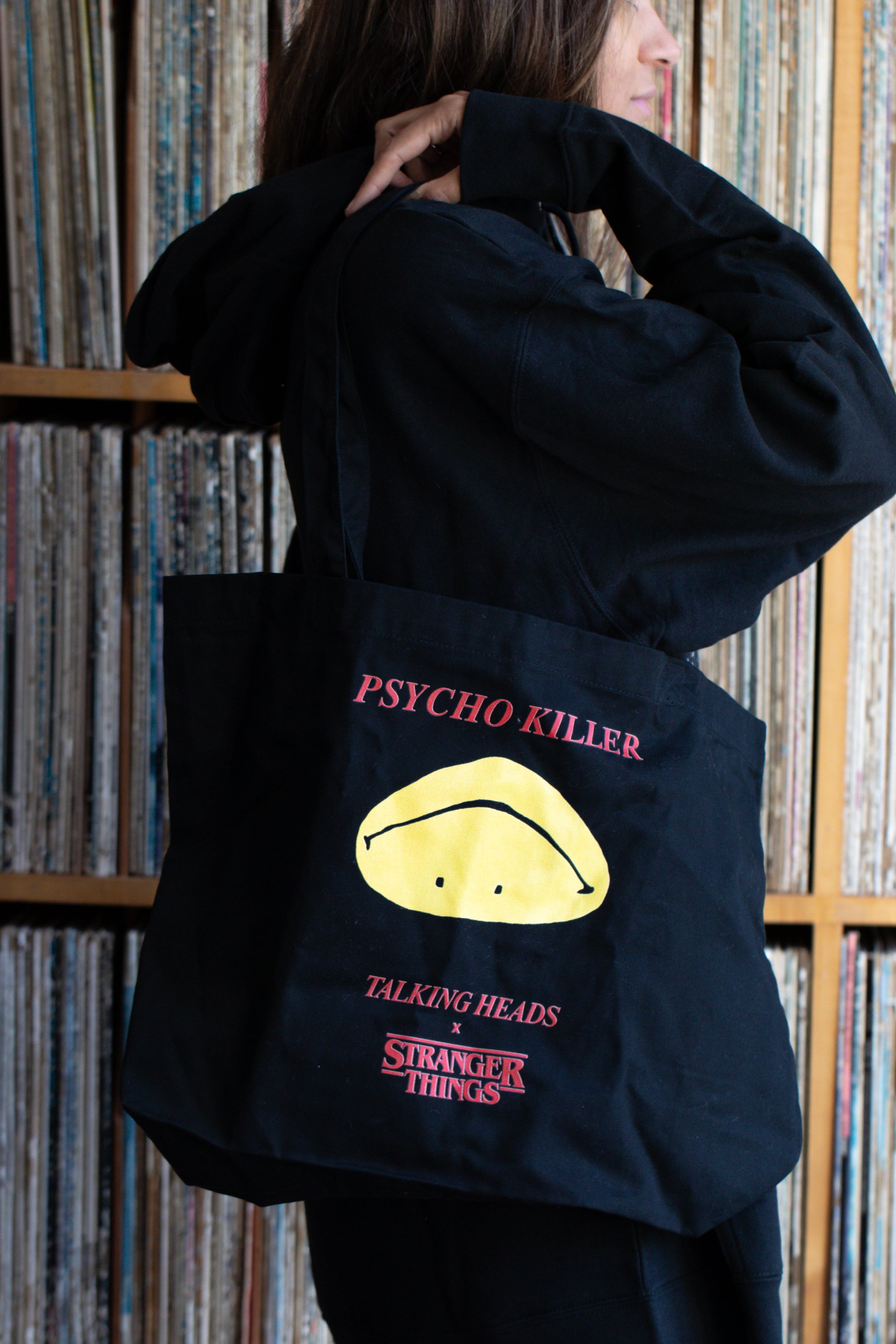 Talking Heads x Stranger Things, Psycho Killer Tote Bag – The WPKN Shop